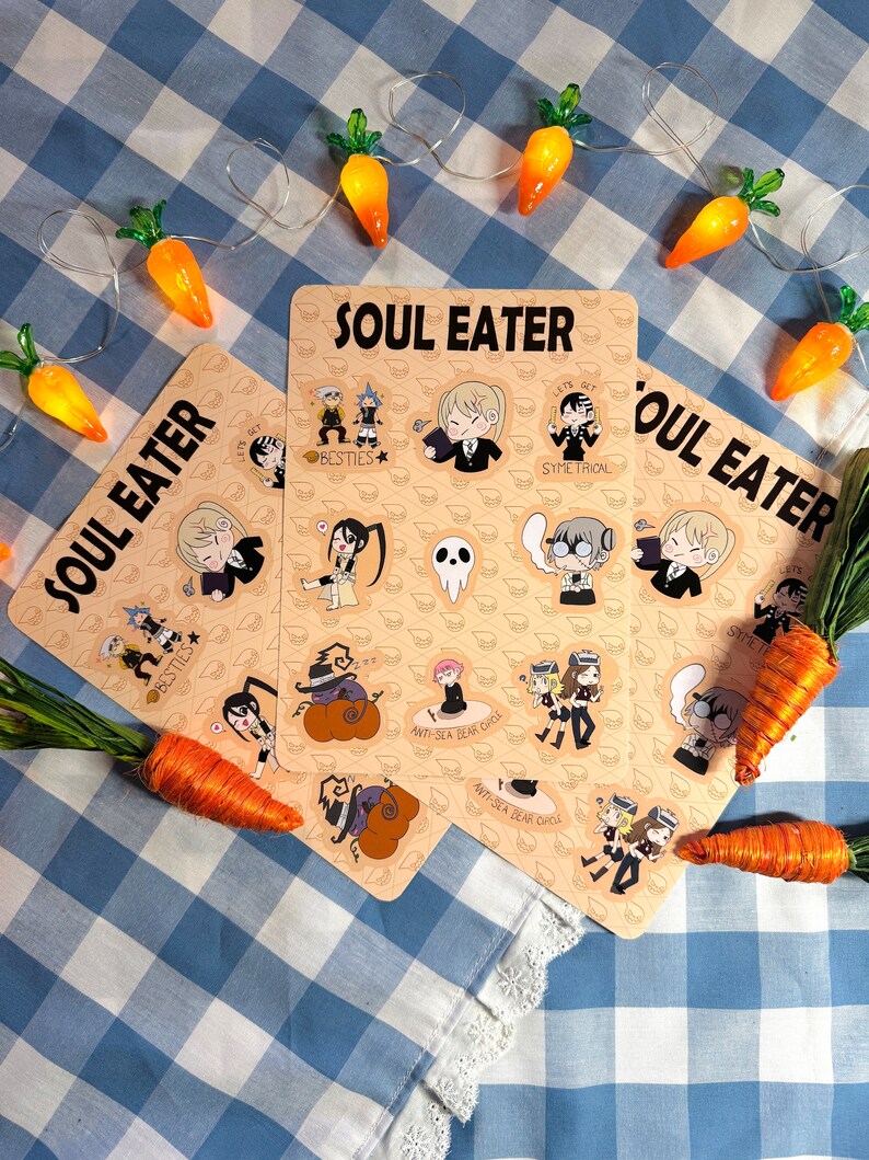 Soul Eater Sticker Sheet - Etsy