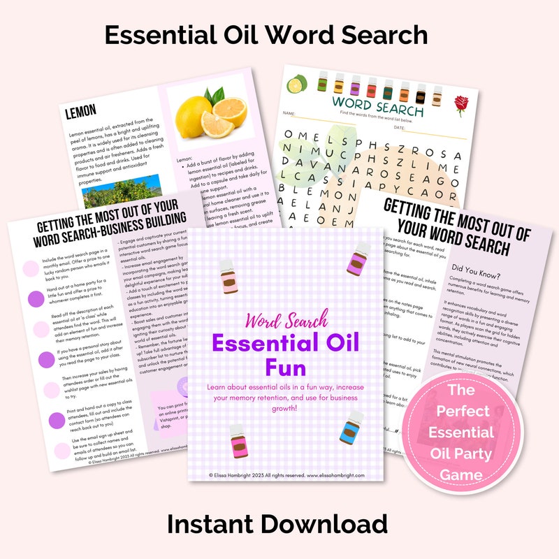 Aromatherapy Puzzle - Etsy