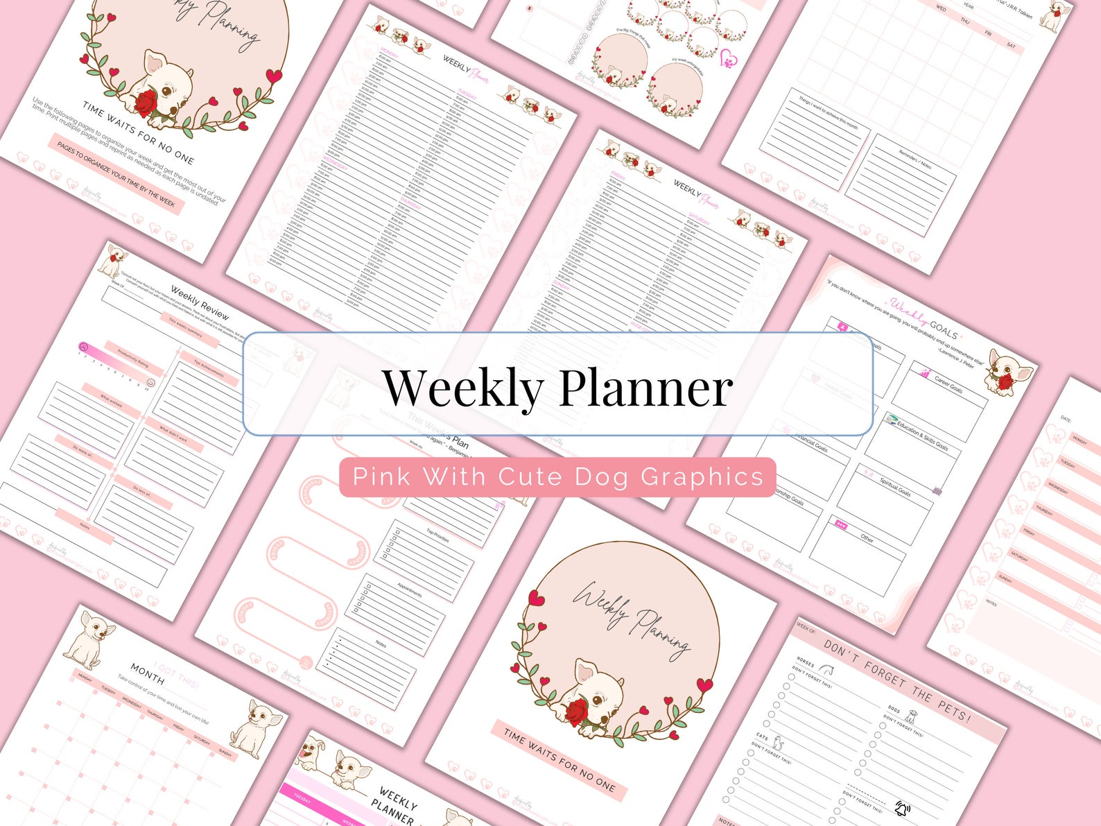 Cute Weekly Planner | Cute Planner | Printable Planner | to Do List ...