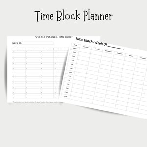 Productivity and Time Management Planner | Hourly Planner for Efficient ...
