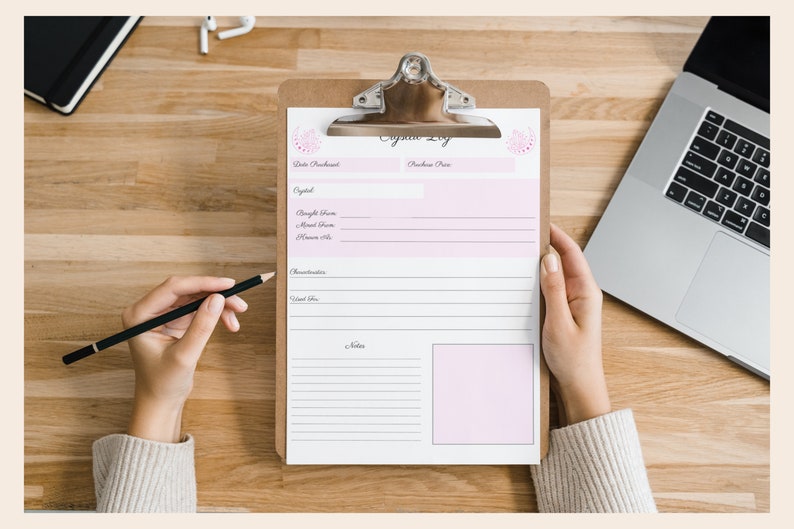 Crystal Inventory Worksheet, Inventory, Inventory Tracker, Crystal Wish ...