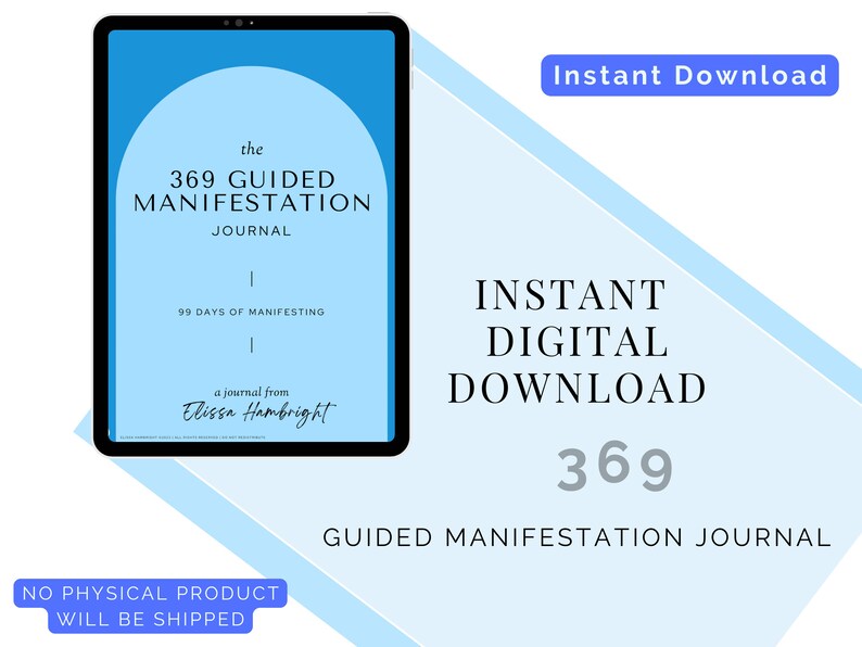 369 Manifestation Method Printable Pdf | Manifesting Journal ...