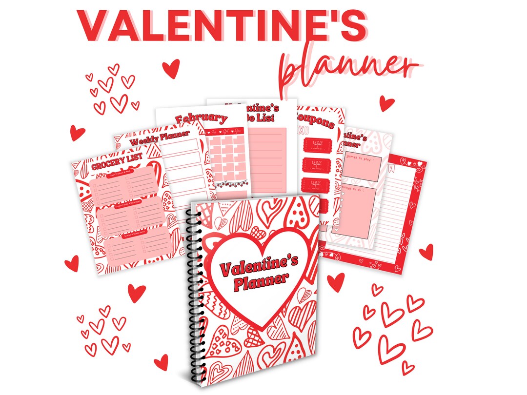 Printable Valentines Day Planner-instant Download-love Coupons-to Do ...