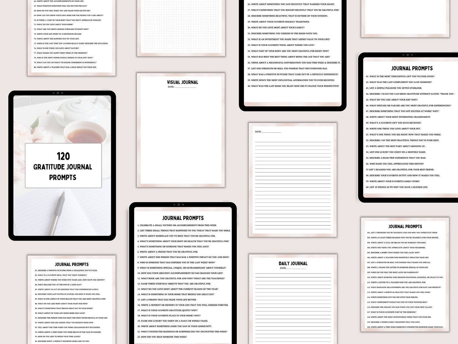 Gratitude Journal Prompts | Prompt Guide | Writing Prompts | Positivity ...