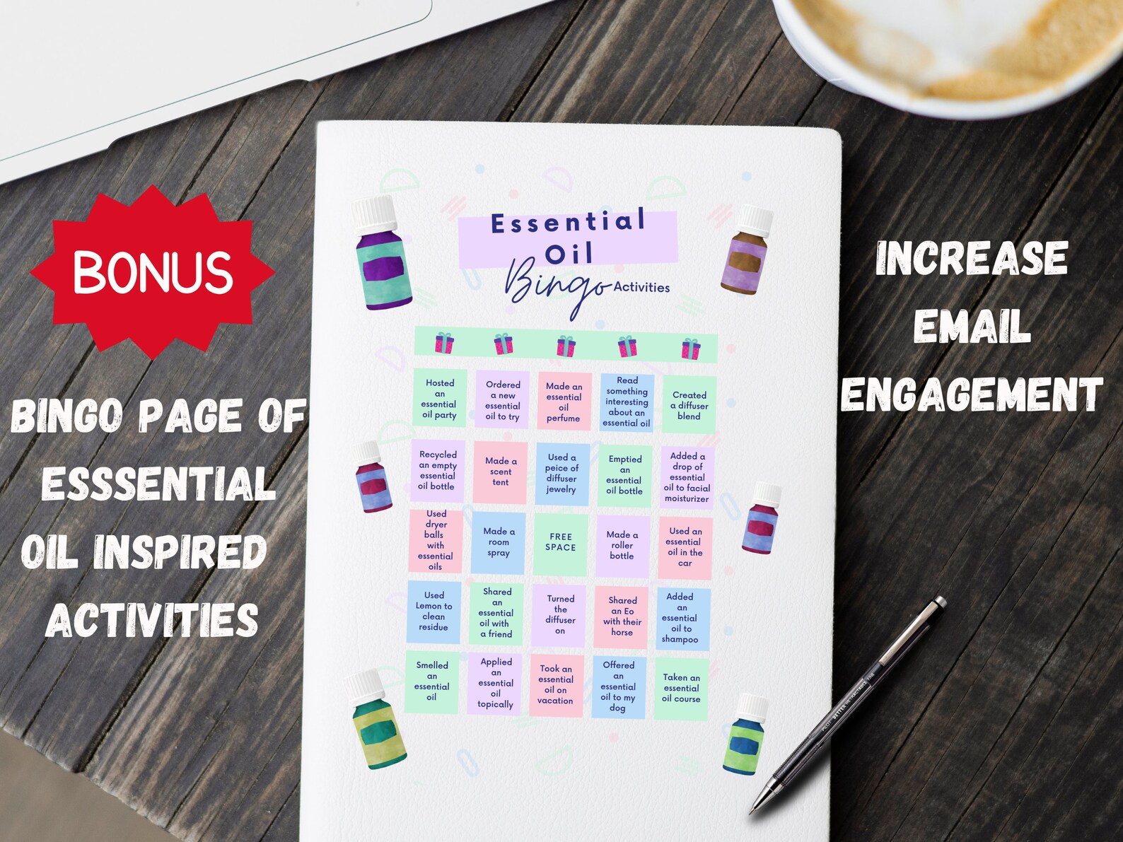 Bingo Game | Essential Oils | Printable Party Game | Digital Download ...