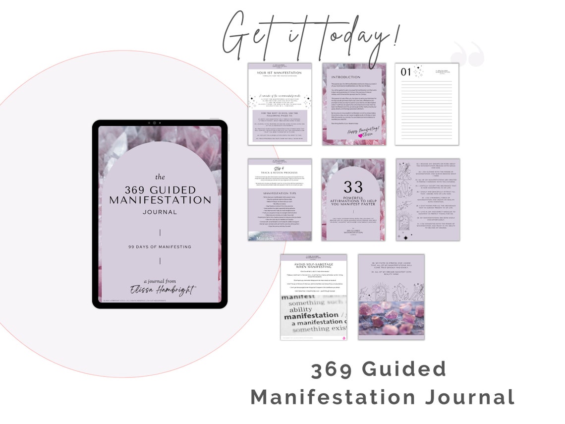 369 Manifestation Method Printable Pdf | Manifesting Journal ...