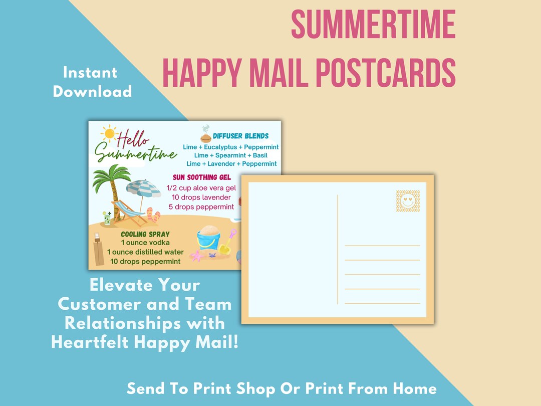 Hello Summer Happy Mail Postcards | Snail Mail Postcards | Essential ...