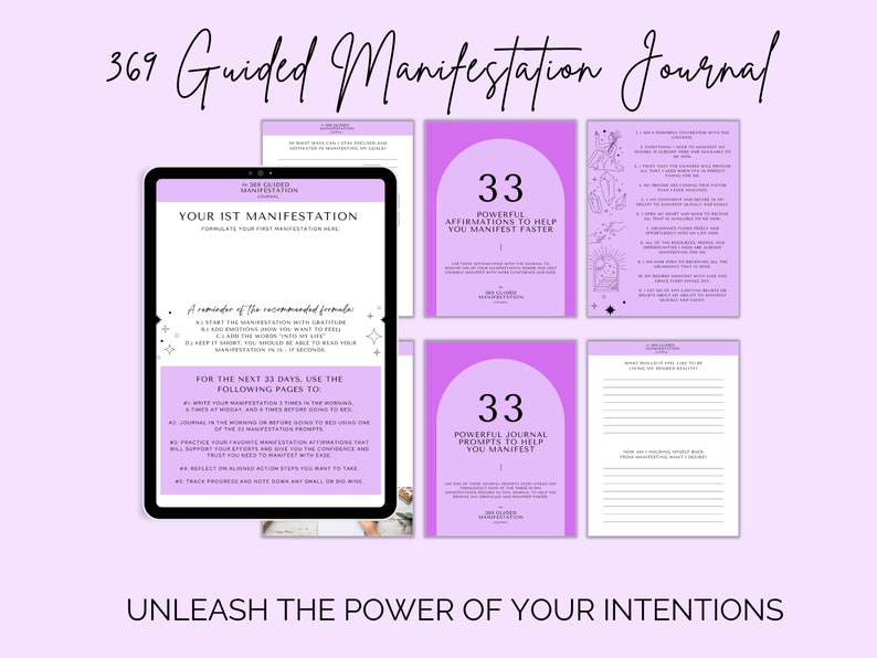 369 Manifestation Method Printable Pdf | Manifesting Journal ...