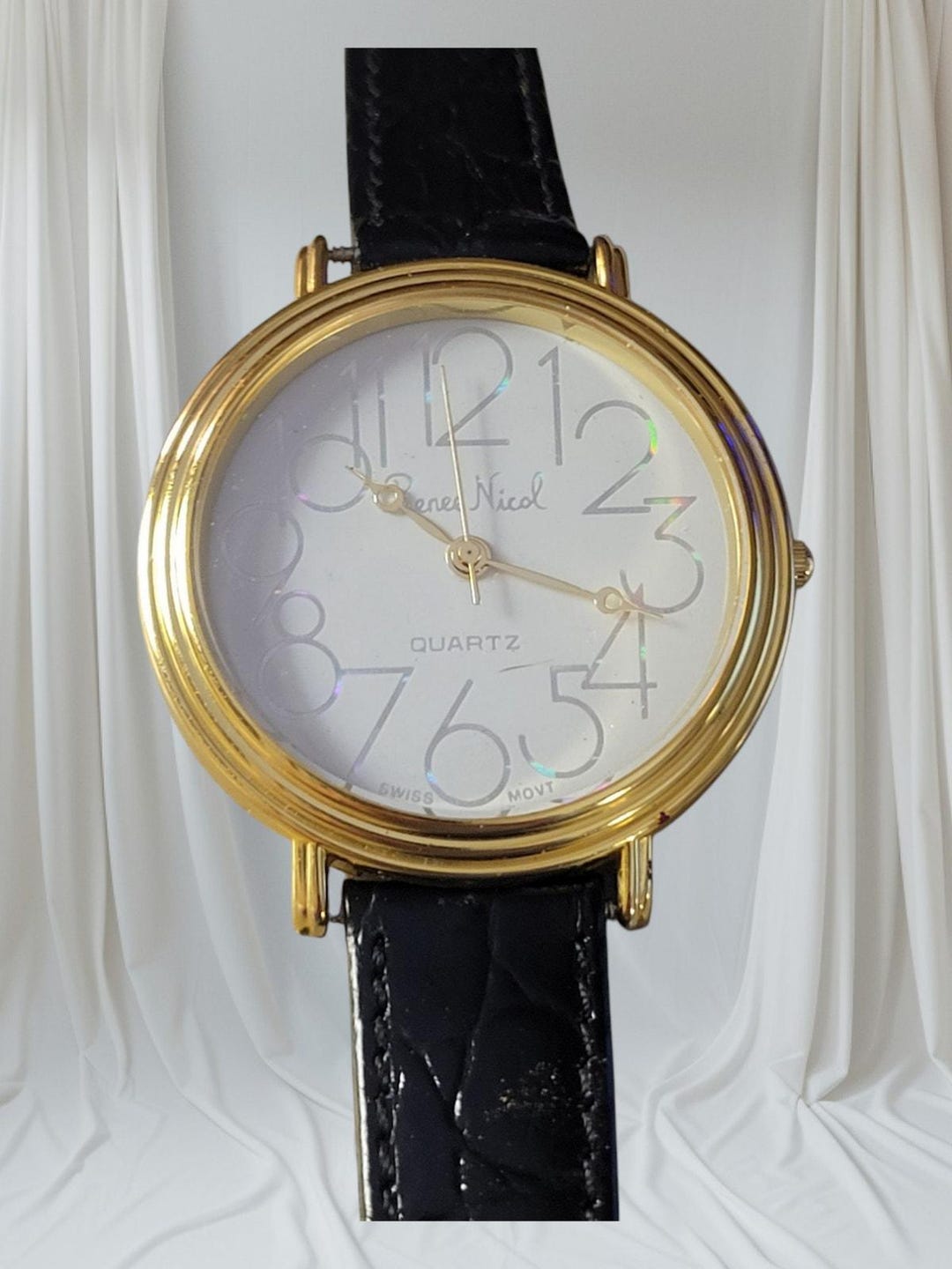 Renee Nicol Women Watch Gold Tone 35mm Face Easy to Read Classy Y2K New ...