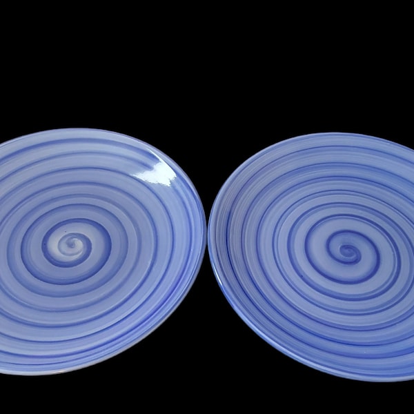 Swirl Hand Painted Plates - Etsy