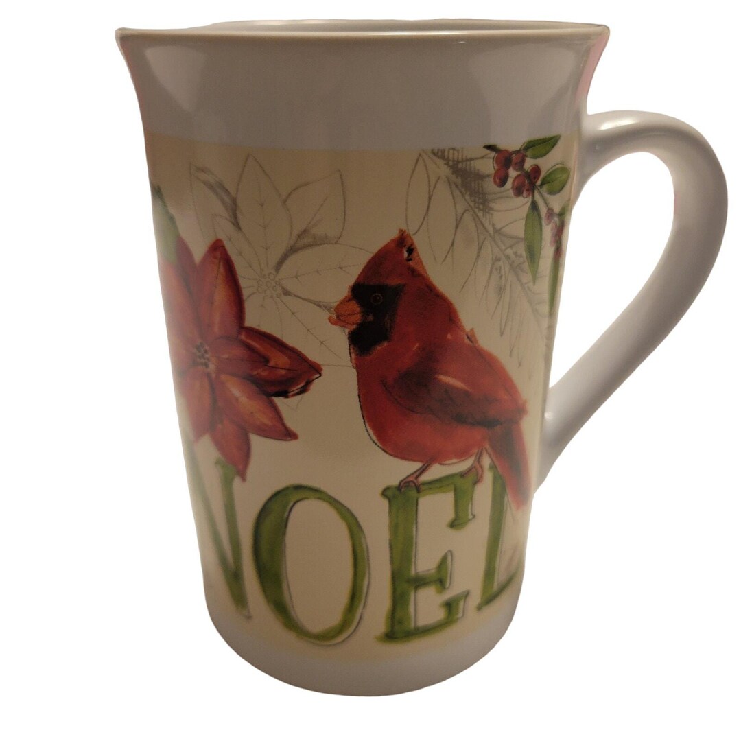Vintage Noel Cardinal Bird Christmas Cups Mugs - Royal Norfolk ...