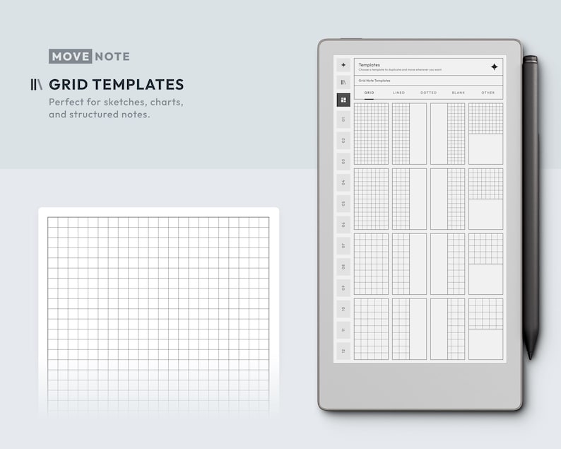 Notebook for Remarkable Paper Pro Move — Movenote | Hyperlinked Digital ...