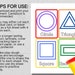 Printable Shape Play Dough Mats, Dry Erase Shape Recognition Practice ...