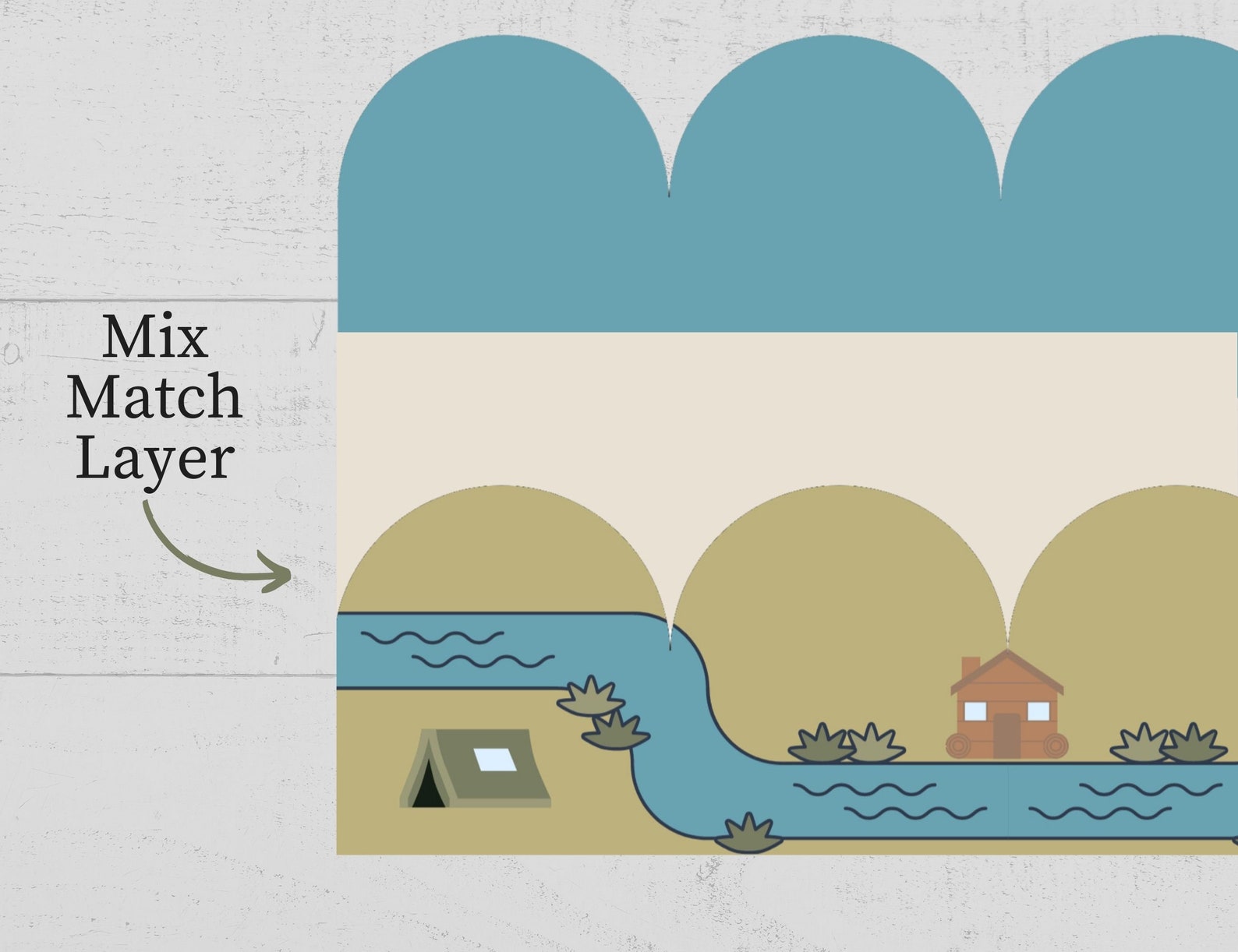 Classroom Bulletin Board Border Kit, Printable Boho Camping Classroom ...