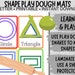 Printable Shape Play Dough Mats, Dry Erase Shape Recognition Practice ...