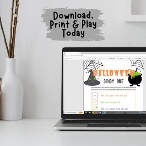 Halloween Candy Dice Game - Trick or Treat Activity - Halloween Party ...
