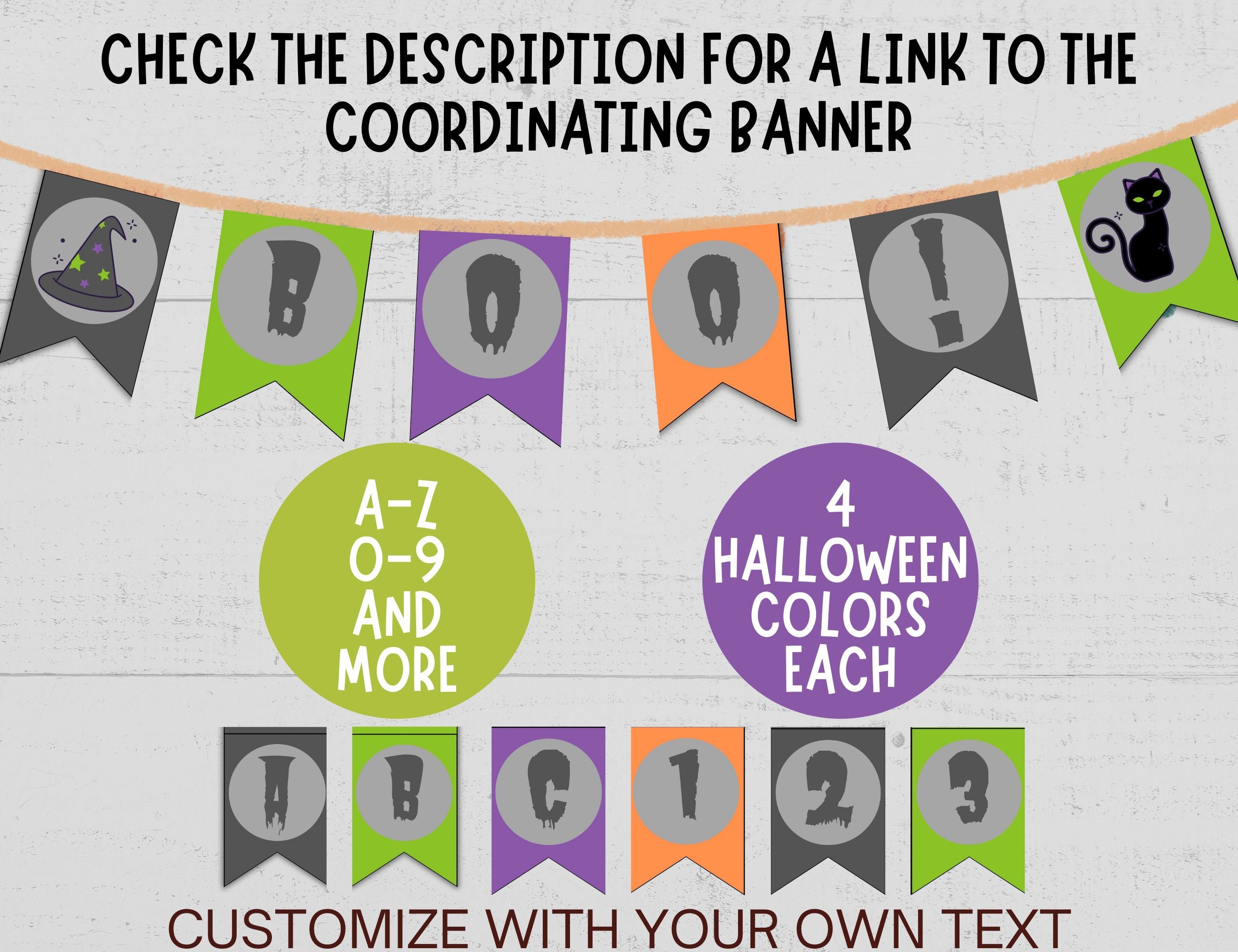 Printable Halloween Treat Tags, Halloween Gift Tags, Trick or Treat Tag ...