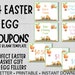 Printable Easter Egg Coupons, Easter Egg Filler, Easter Gift for Kids ...
