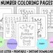 Printable Number Coloring Pages, Preschool & Kindergarten 1-20 Tracing ...