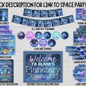 Editable Space Galaxy Party Invitation Outer Space Party - Etsy
