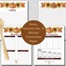 Printable Recipe Planner Book, Thanksgiving Recipe Cards, Thanksgiving ...
