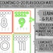 Printable Counting 0-20 Play Dough Mats, Dry Erase Number Practice ...