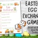 Printable Easter Egg Exchange Game, Easter Dice Game, Easter Party Game ...