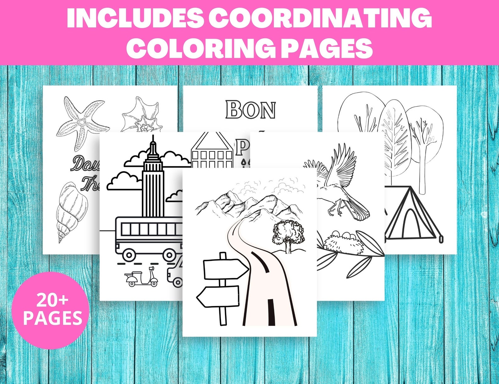 Printable Family Road Trip Activities Games and Journal - Etsy