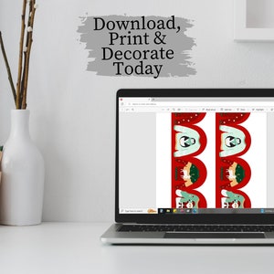 Classroom Bulletin Board Border Kit, Printable Christmas Winter ...