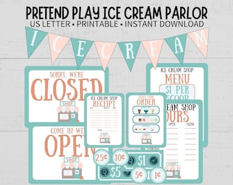 Printable Lemonade Stand Kit, Pretend Play Bundle, Dramatic Play ...