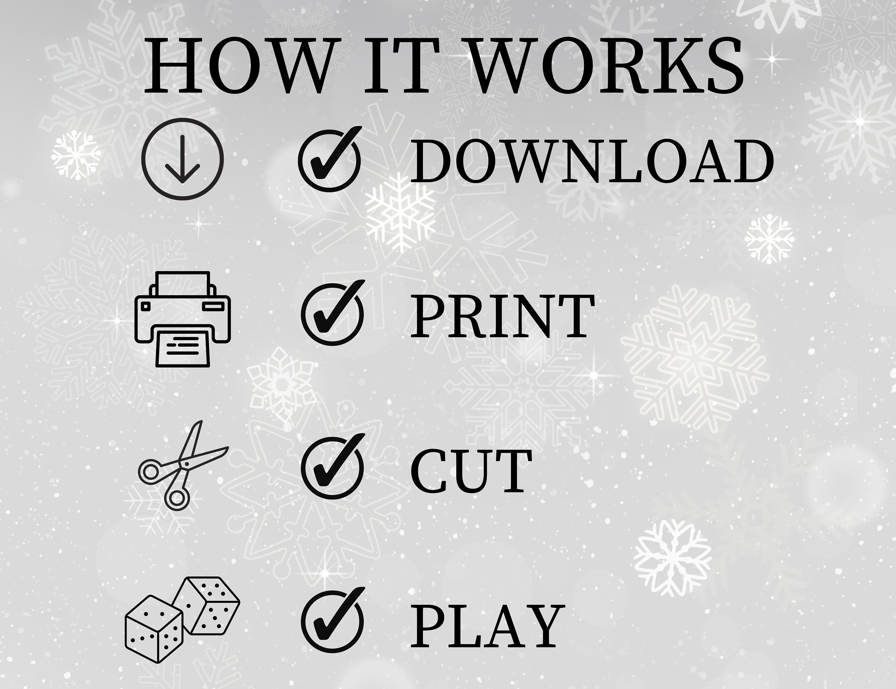 Printable Christmas Dice Game, Roll A Christmas Tree Holiday Activity ...