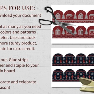 Classroom Bulletin Board Border Kit Printable Christmas - Etsy