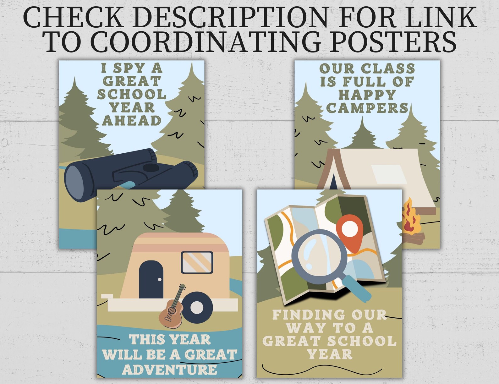 Camping Back to School Gift Tag, Bookmarks to Start the School Year off ...