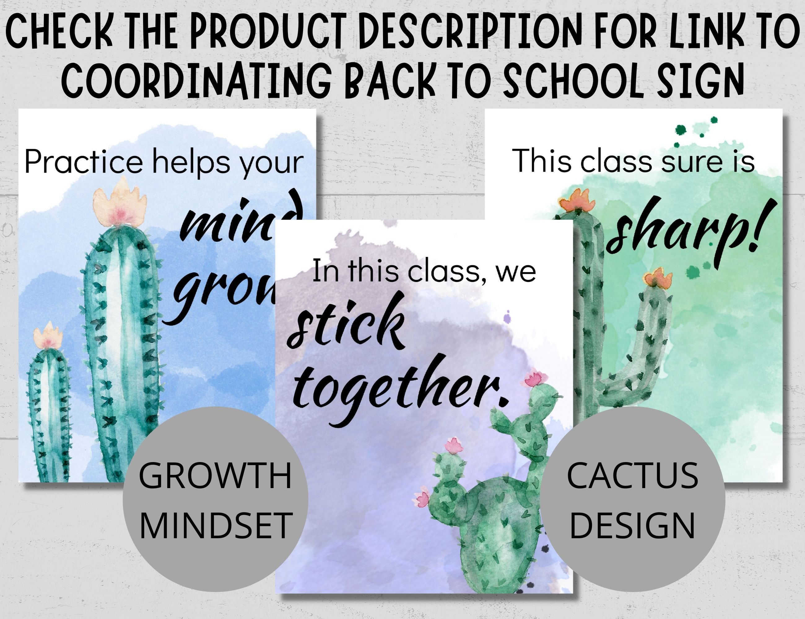 Editable Student Name Tags, Fill and Print Class Name Tags, Cactus ...