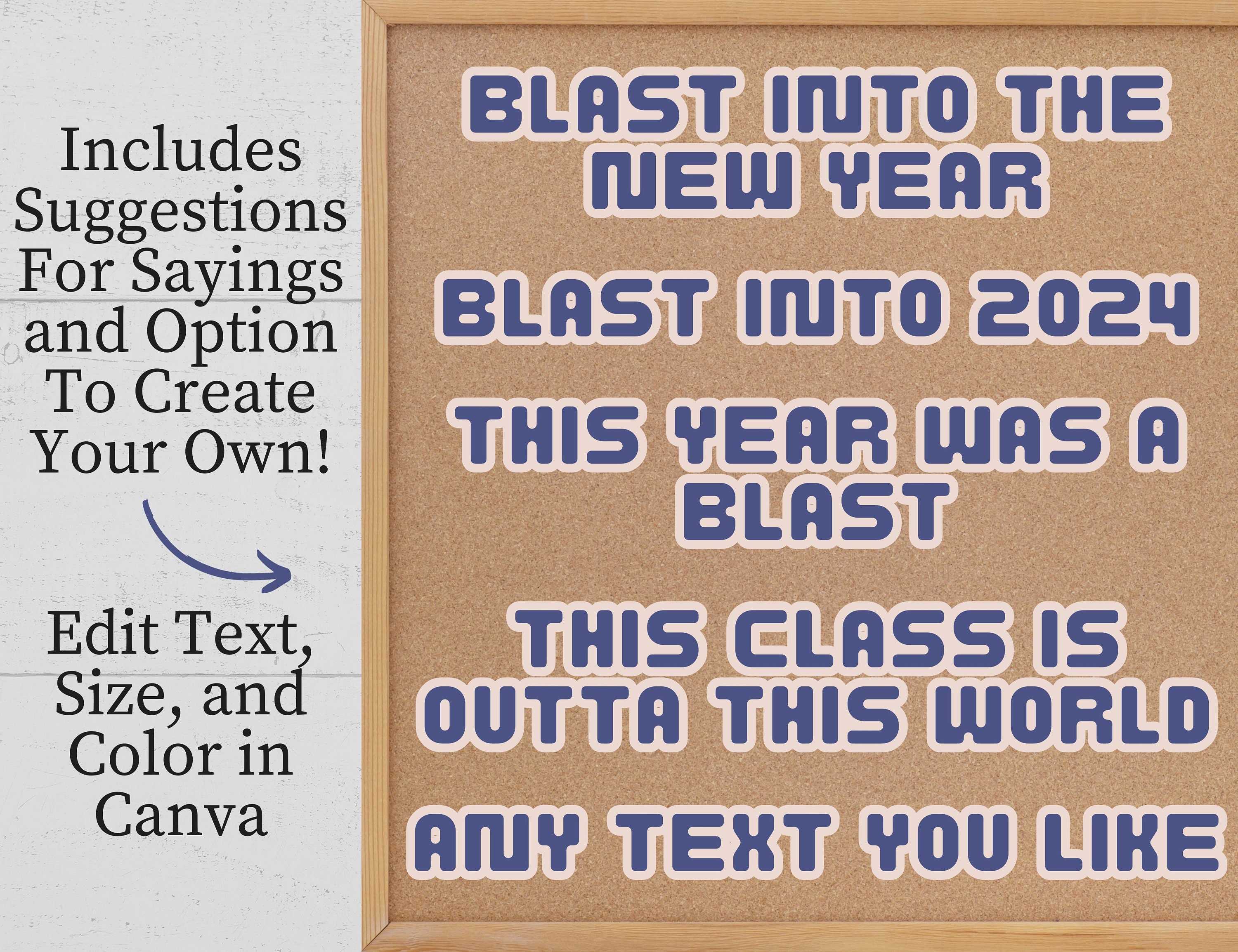 Classroom Bulletin Board Border Kit, Printable Boho Outer Space ...