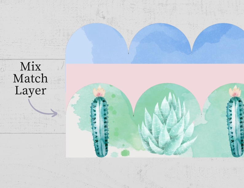 Watercolor Classroom Bulletin Board Border Kit, Printable Succulent ...