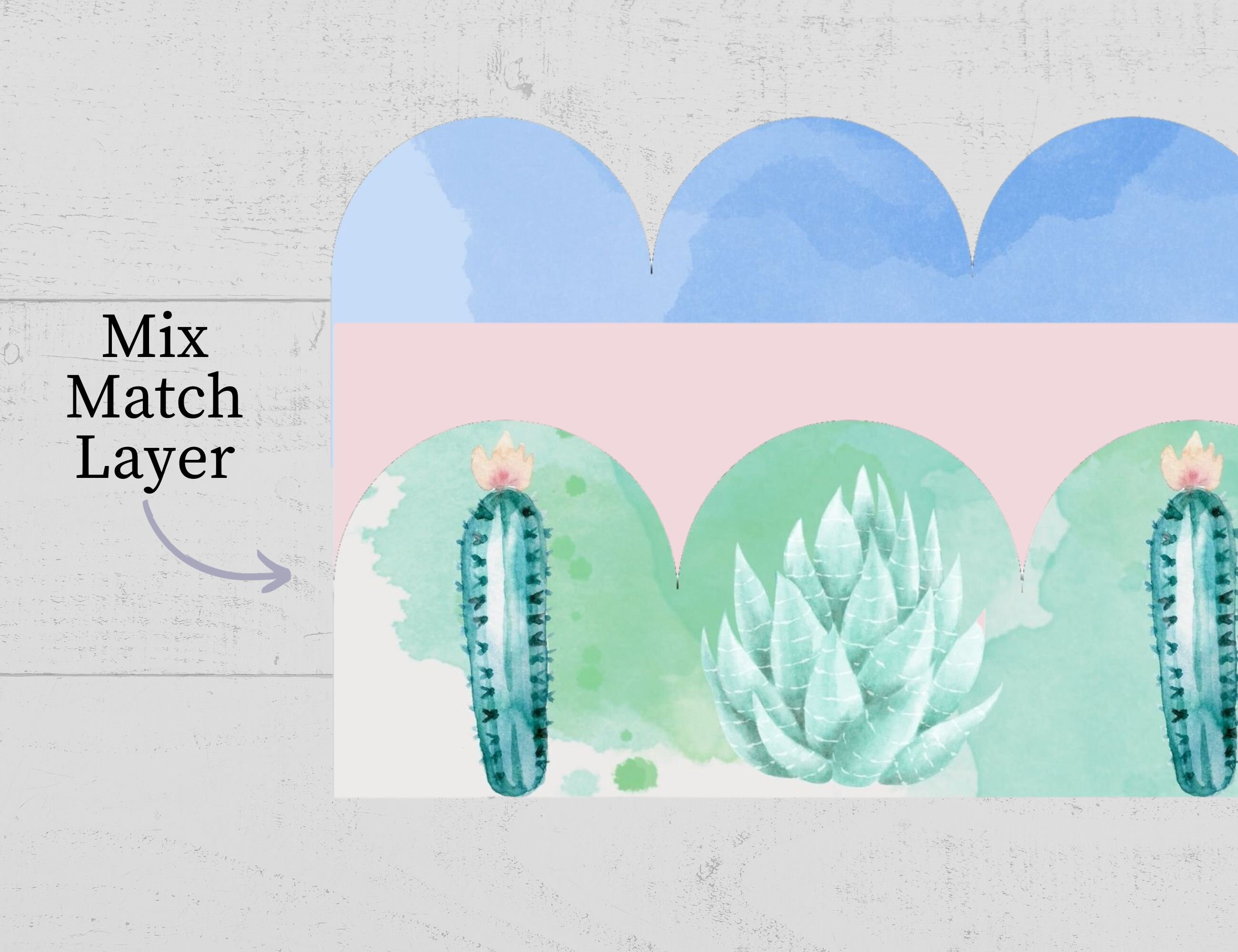 Watercolor Classroom Bulletin Board Border Kit, Printable Succulent ...