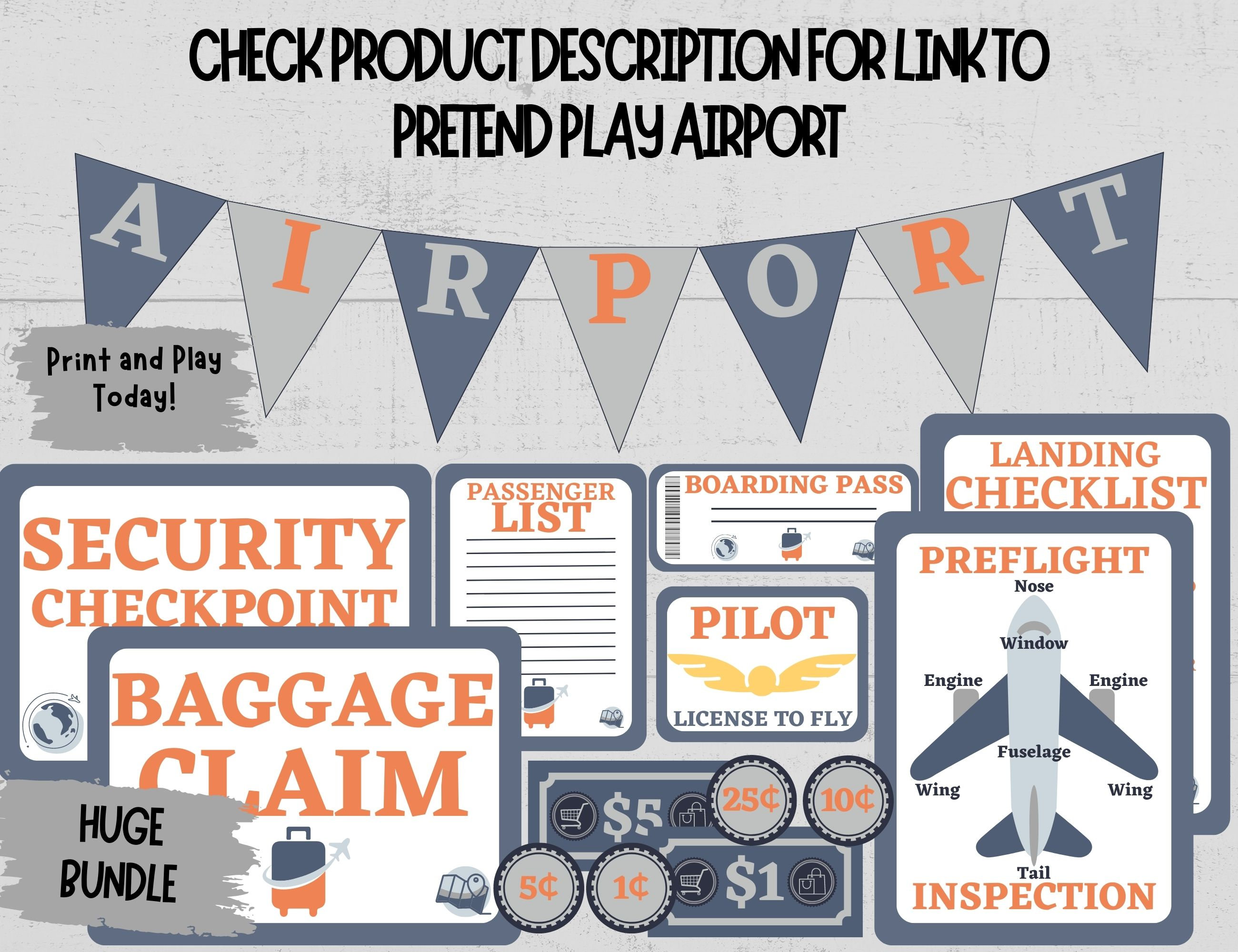 Pretend Play Grocery Market Printable Bundle, Grocery Store Dramatic ...