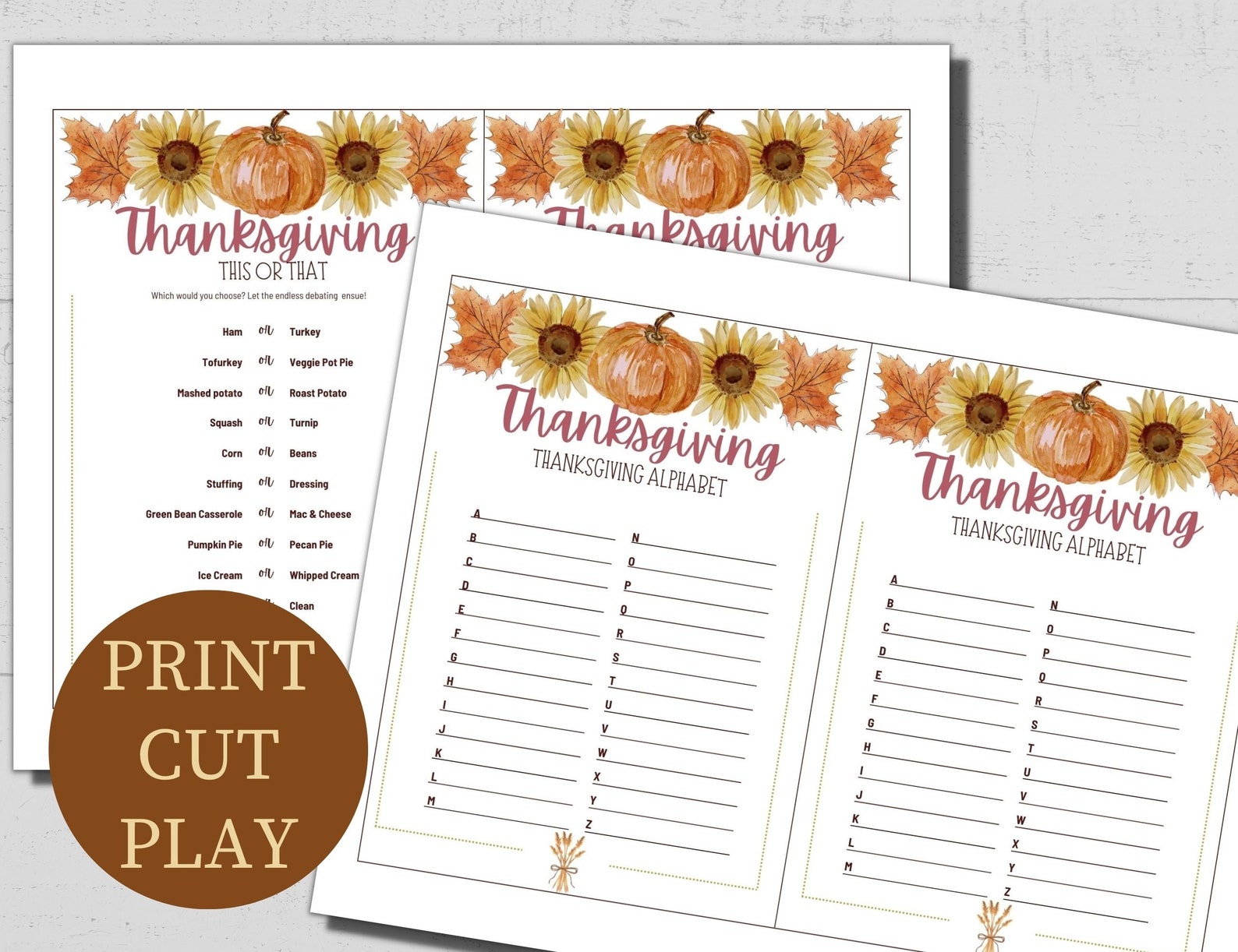 Printable Thanksgiving Games and Activities Ultimate Bundle, Kid and ...