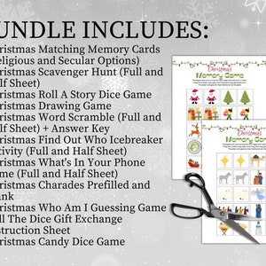 Printable Christmas Game Bundle Ultimate Holiday Activity Pack ...