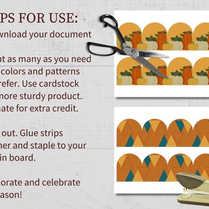 Classroom Bulletin Board Border Kit, Printable Autumn Harvest ...