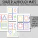 Printable Shape Play Dough Mats, Dry Erase Shape Recognition Practice ...