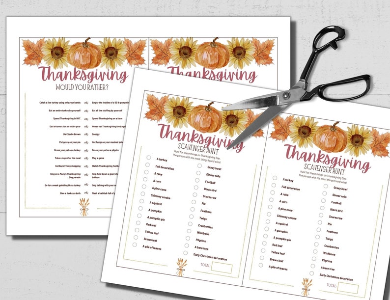 Printable Thanksgiving Games and Activities Ultimate Bundle, Kid and ...