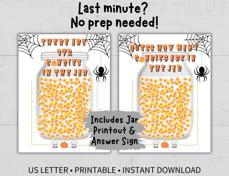 Halloween Guess How Many Candy Corns Game, Printable Count the Candies ...
