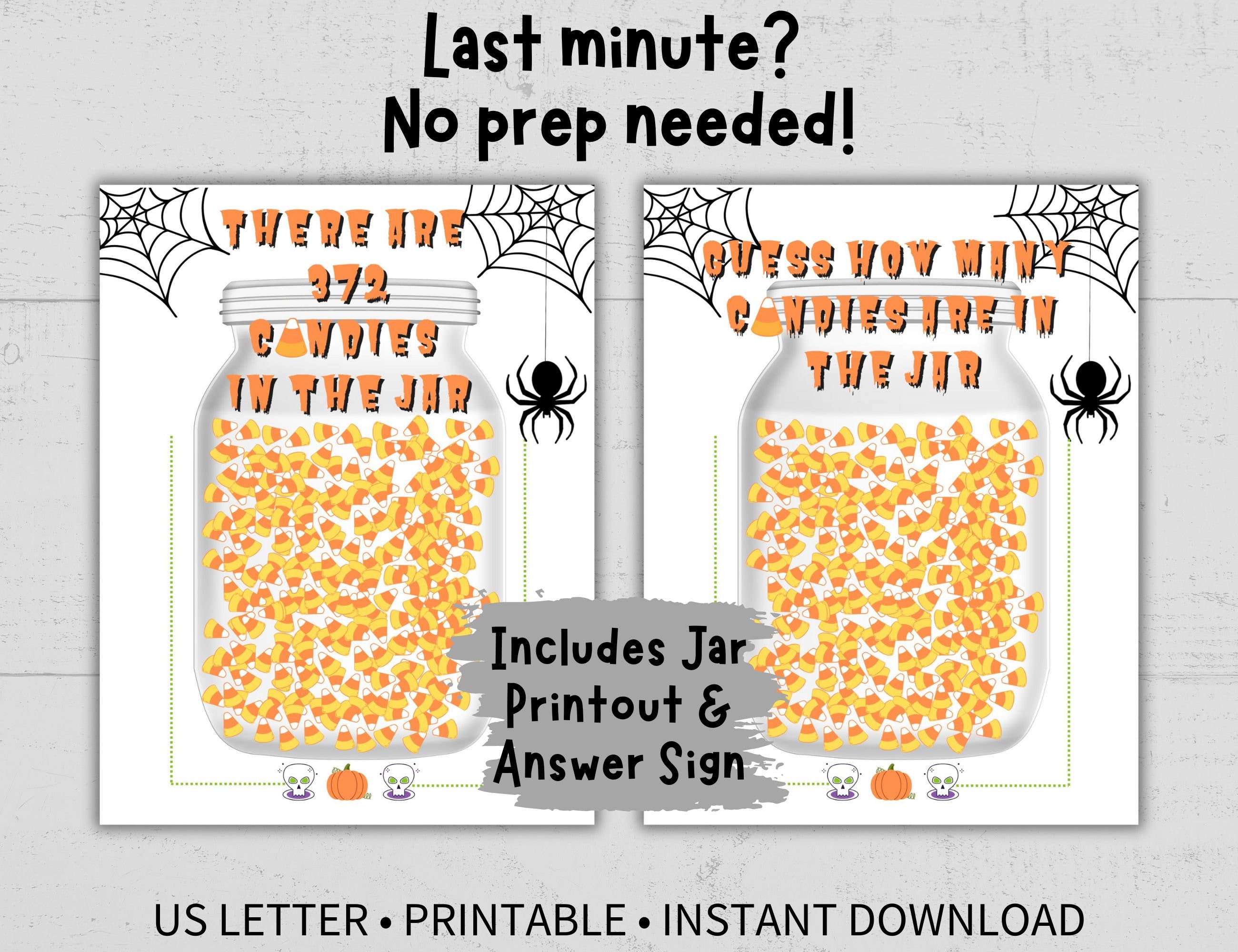 Halloween Guess How Many Candy Corns Game, Printable Count the Candies ...