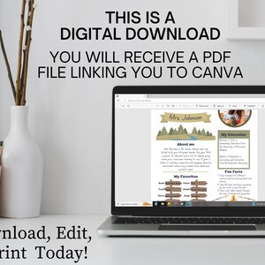 Happy Camper Back to School Templates, Meet the Teacher Flyer, Welcome ...