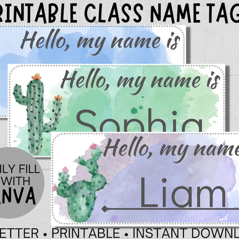 Cactus Classroom Sign - Etsy