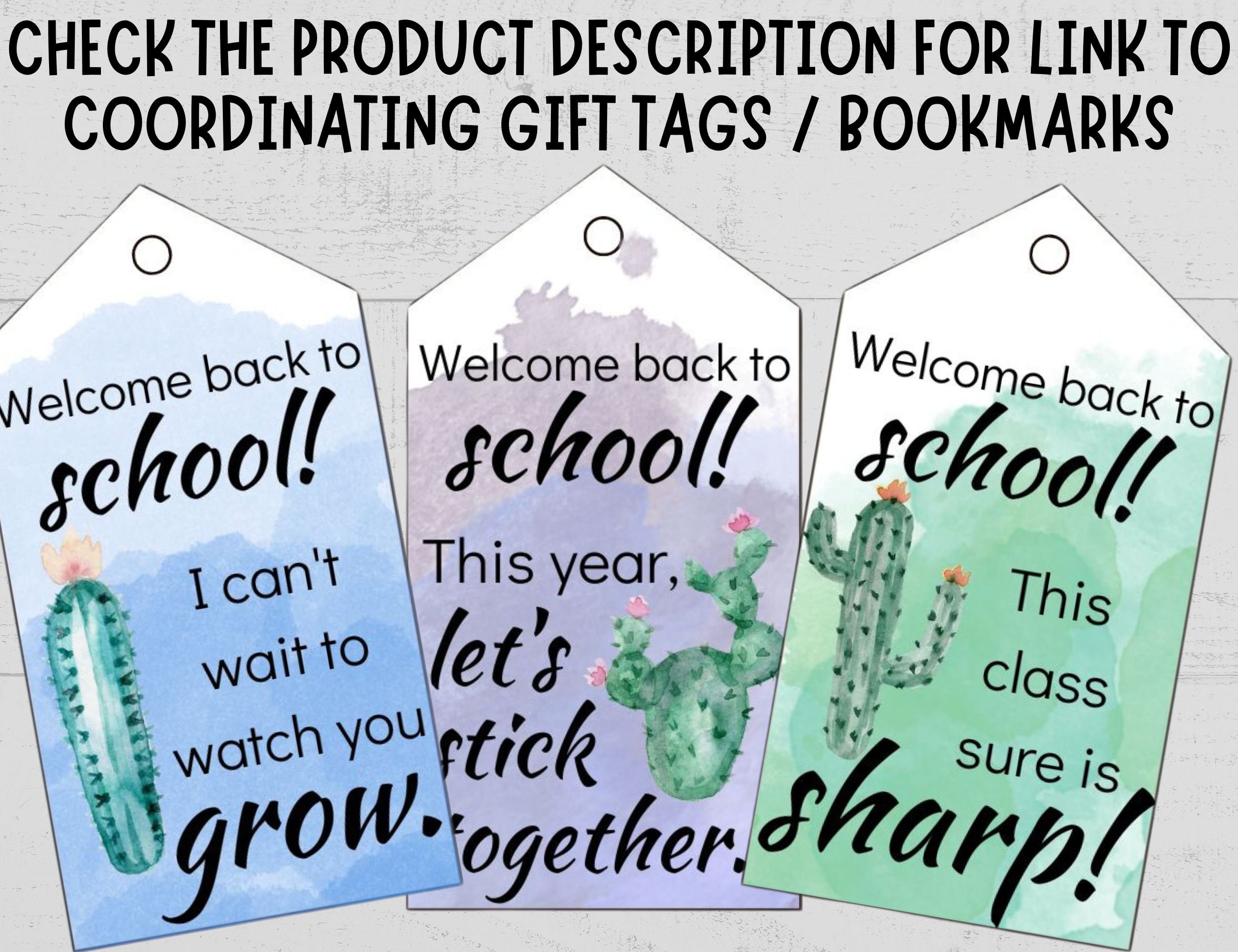 Editable Student Name Tags, Fill and Print Class Name Tags, Cactus ...