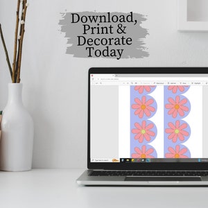 Groovy Classroom Bulletin Board Border Kit, Printable Retro Hippie-chic ...