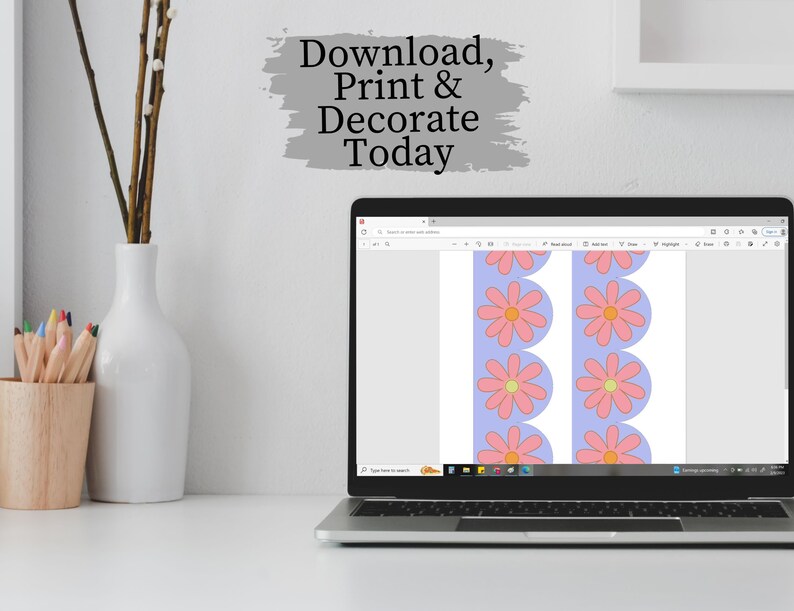 Groovy Classroom Bulletin Board Border Kit, Printable Retro Hippie-chic ...